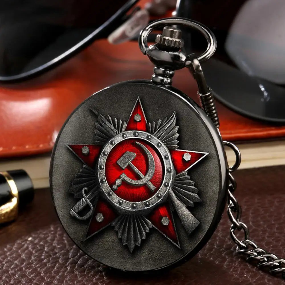 USSR BRONZE POCKET WATCH & Communist Universe