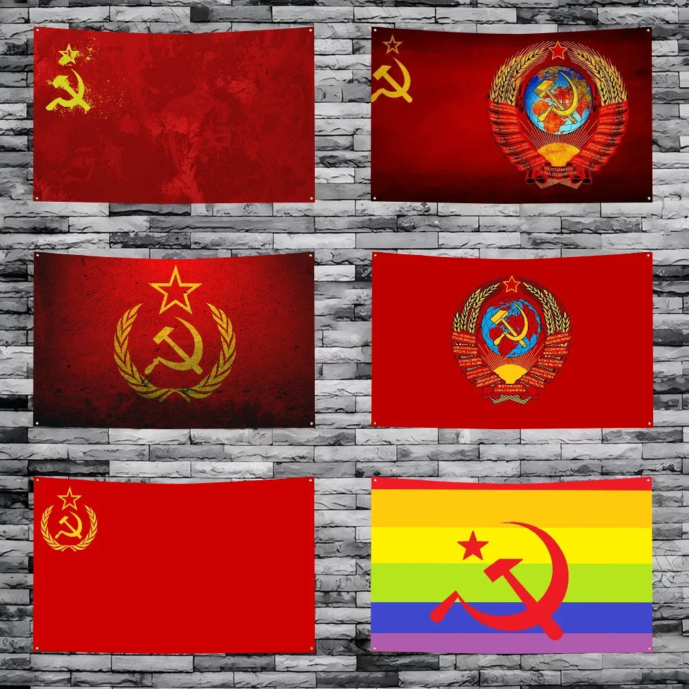 CCCP FLAG REVOLUTIONARY FLAME & Communist Universe